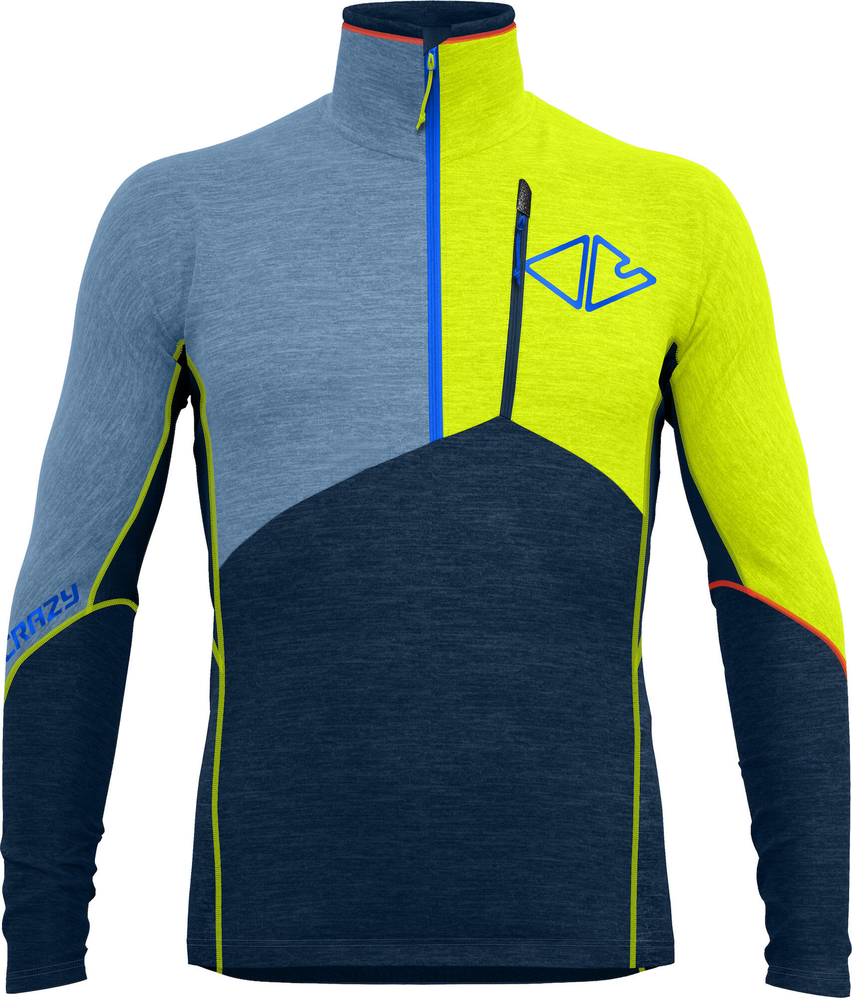 Crazy Idea Pull Flame - Men's midlayer for backcountry skiing and ski ...