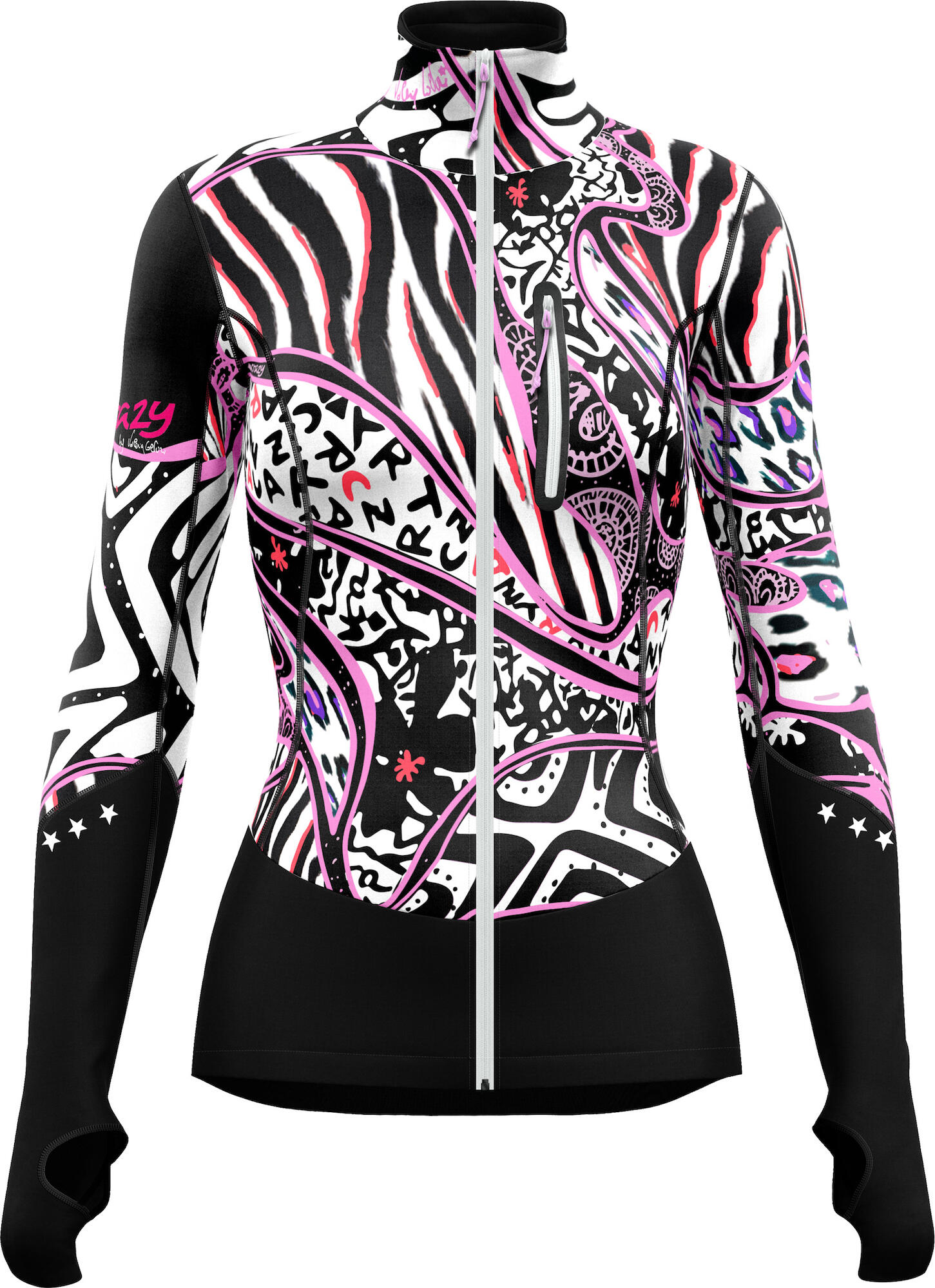 Crazy Idea Pull Oxygen Printed - Damen Midlayer | SportFits Shop