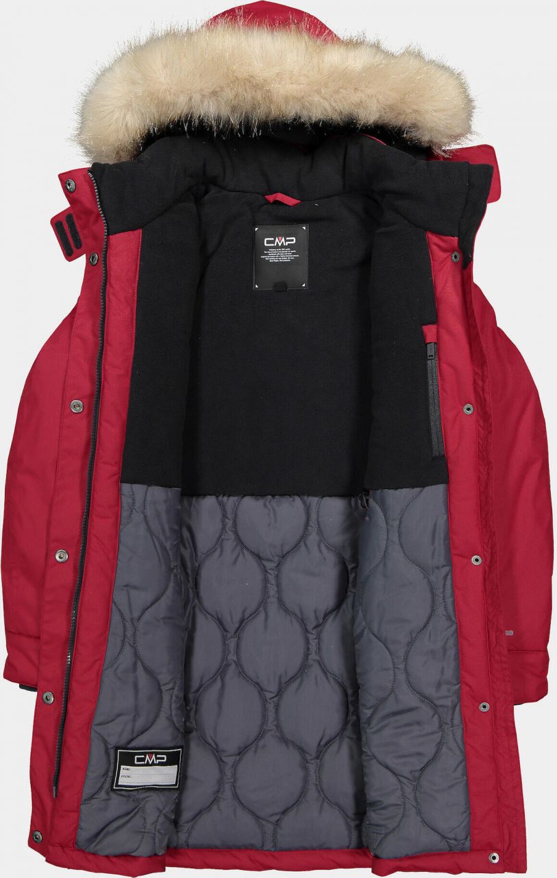 CMP Girl Long Jacket Snaps Hood | SportFits Shop