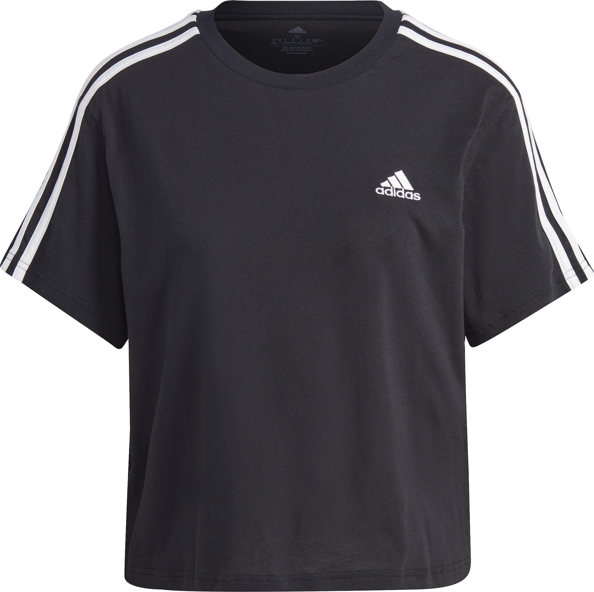 adidas Essentials 3-STRIPES Single Jersey Cropped TOP - | SportFits Shop