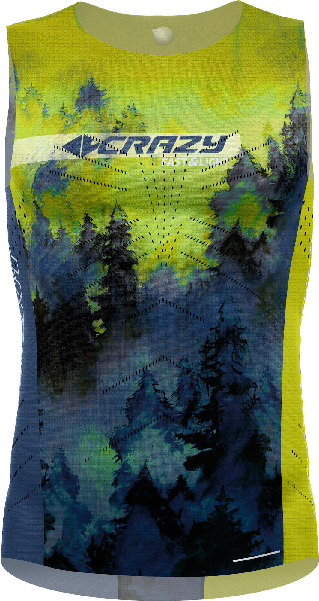 Crazy Idea Singlet Thunder - Men's Running Shirt | SportFits Shop