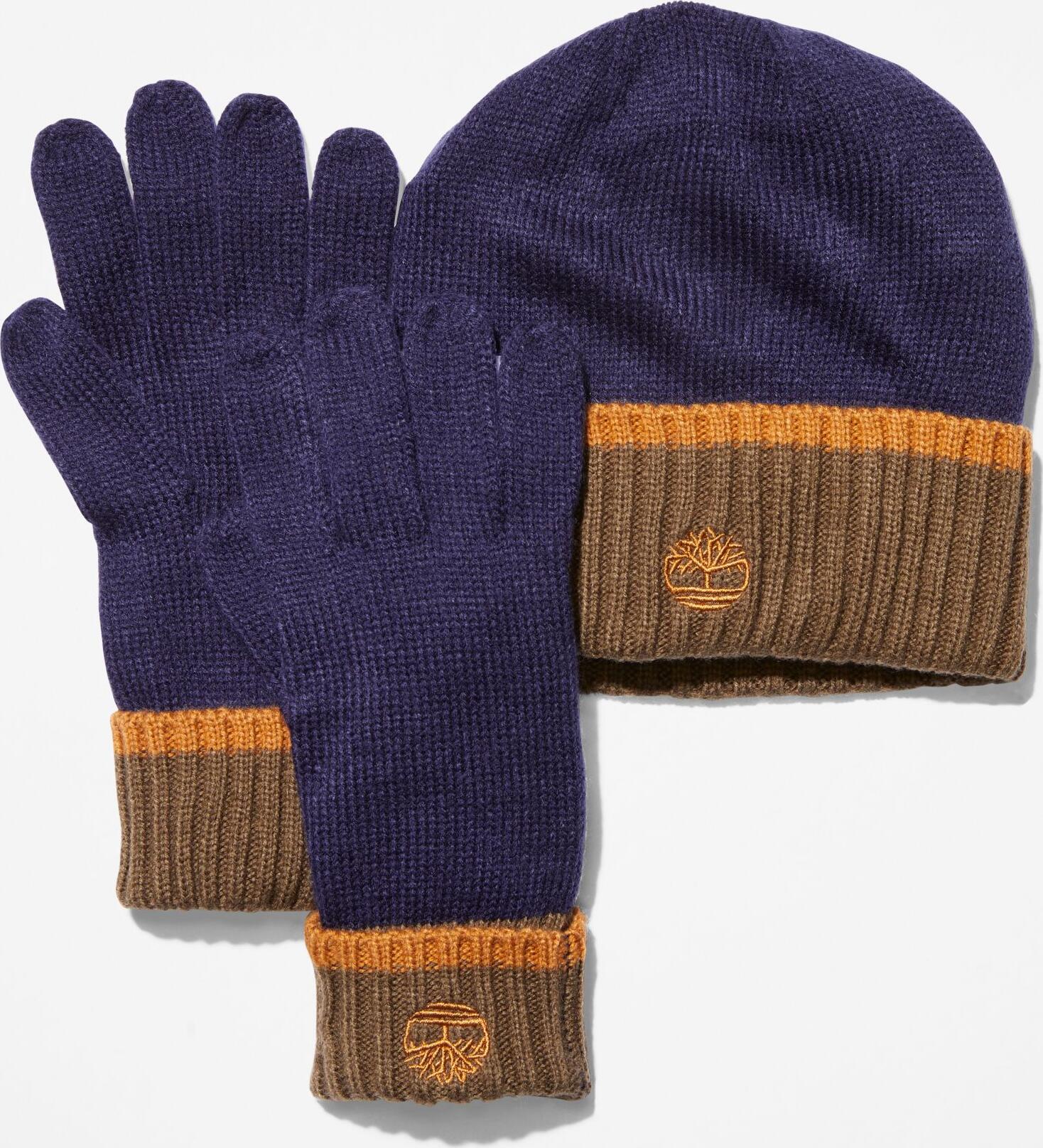 Timberland Hat&glove Set W/Contrast Cuff & Tipping - | SportFits Shop