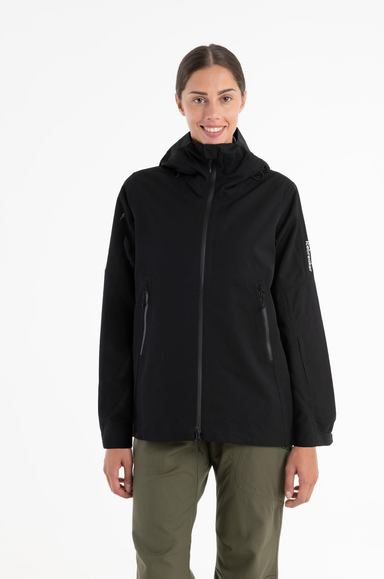 Icebreaker Women Merino Shell+ Peak Hooded Jacket - Women ski jacket ...