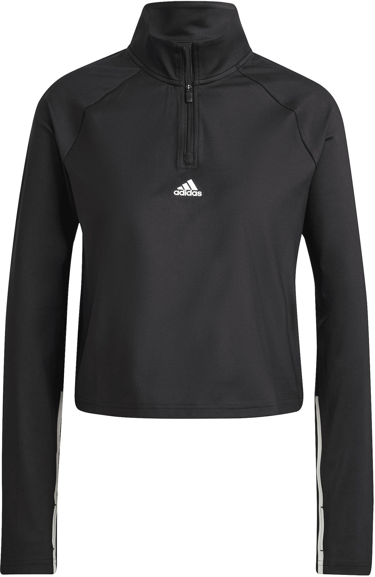adidas Hyperglam Cut 3-Stripes 1/4-Zip Long-sleeve Top - | SportFits Shop
