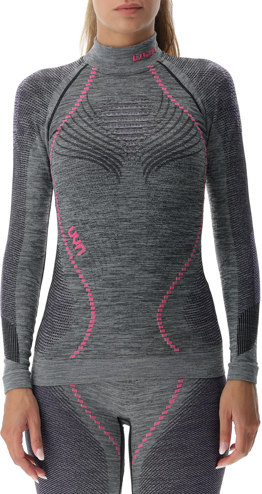 Uyn Woman Ambityon Underwear Shirt Long Sleeve Melange Turtle Neck - Women's technical base ...