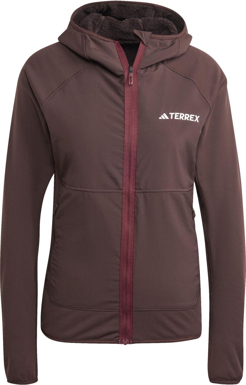 adidas Terrex Techrock Reversible High Pile Fleece Hooded Jacket | SportFits Shop
