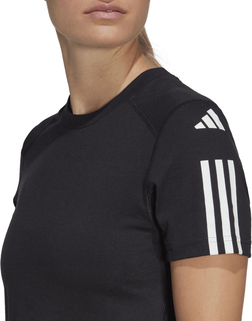 adidas Train Essentials Train Cotton 3-Stripes Crop T-shirt | SportFits ...